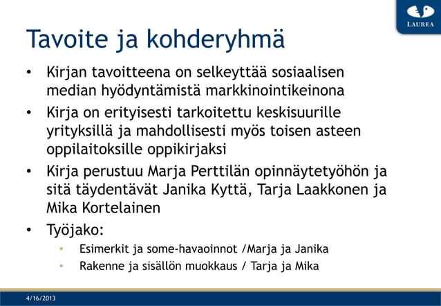 Some kirja rakennepohdinta | PPTX