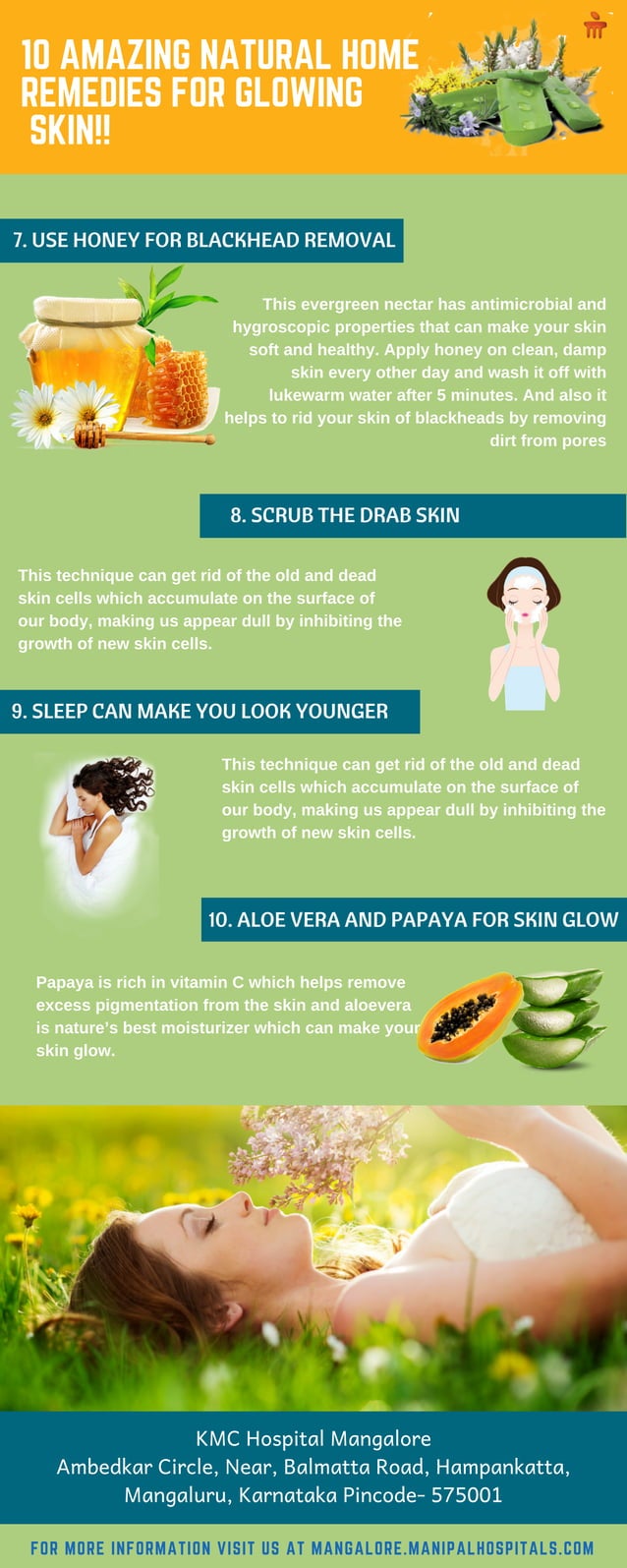 10 Natural Home Remedies For Glowing Skin! | PDF