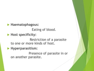 Some Additional Terminology (Parasitology) | PPT