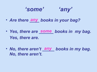 Some and any | PPT