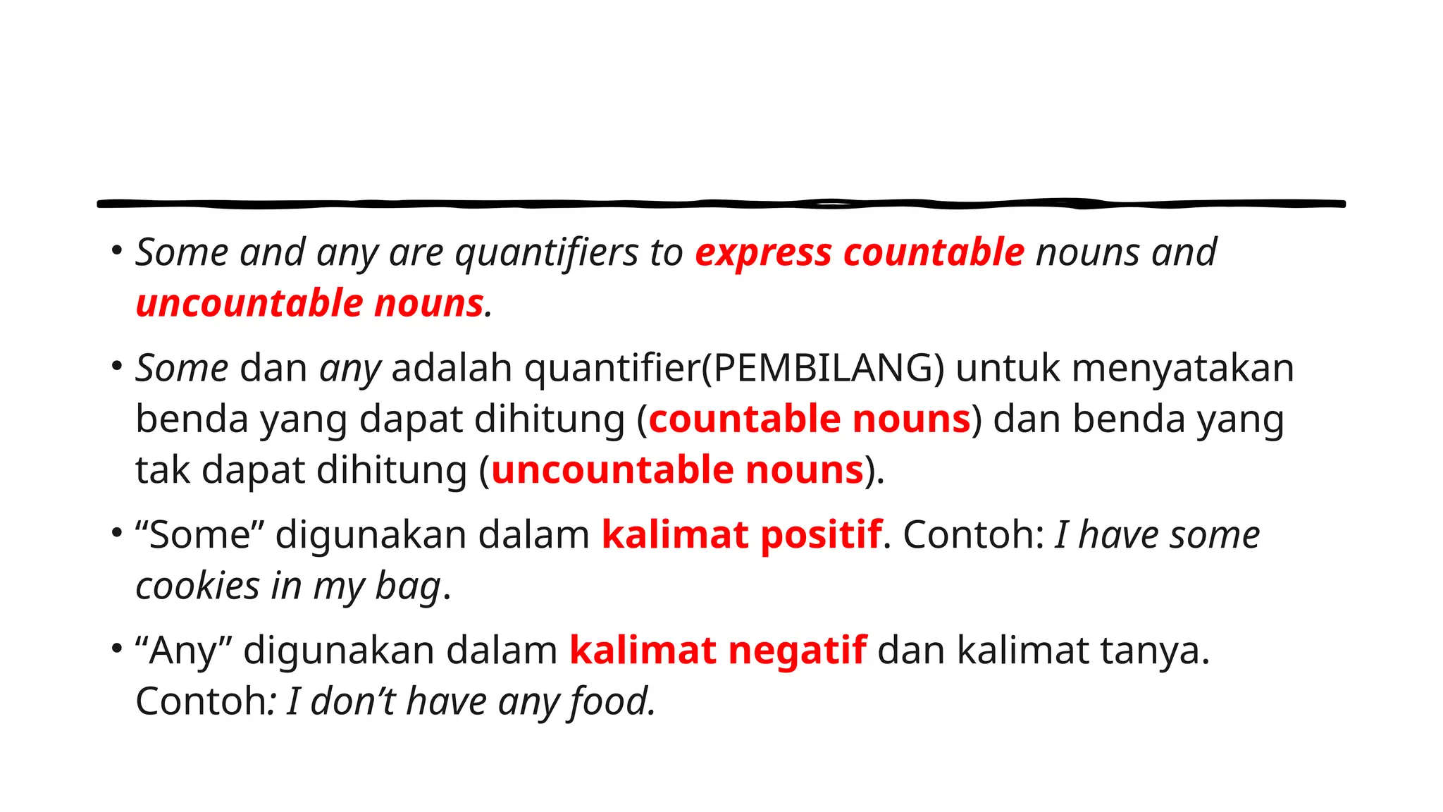 SOME AND ANY english teaching material 10 grade | PPTX