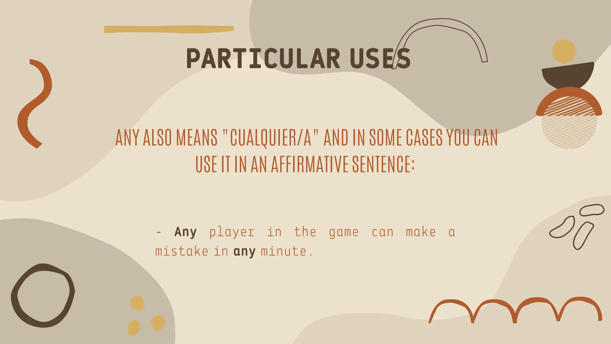 Some, any and quantifiers. Basic explanation | PDF