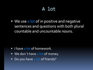 Some any countables and uncountables | PPTX