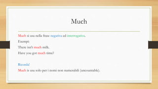 Some, any, much, many, | PPTX