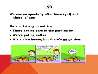 Some, any, no and compounds | PPT