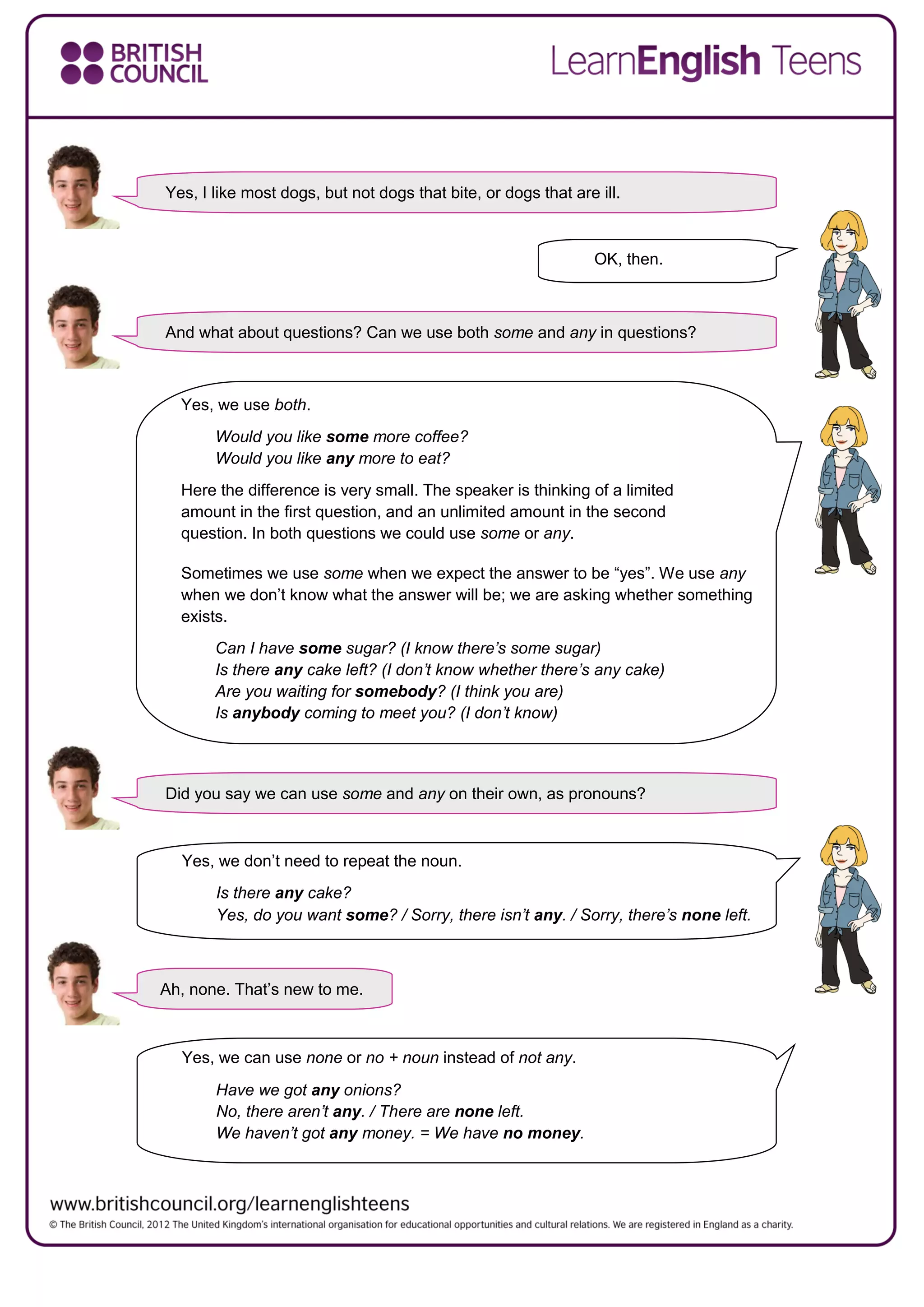 Some, any, no , every | PDF