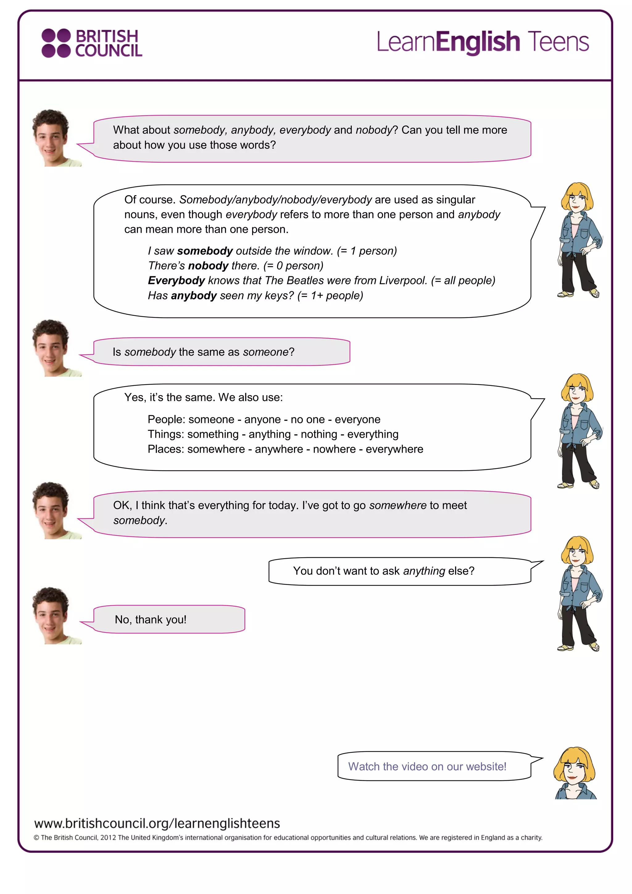 Some, any, no , every | PDF