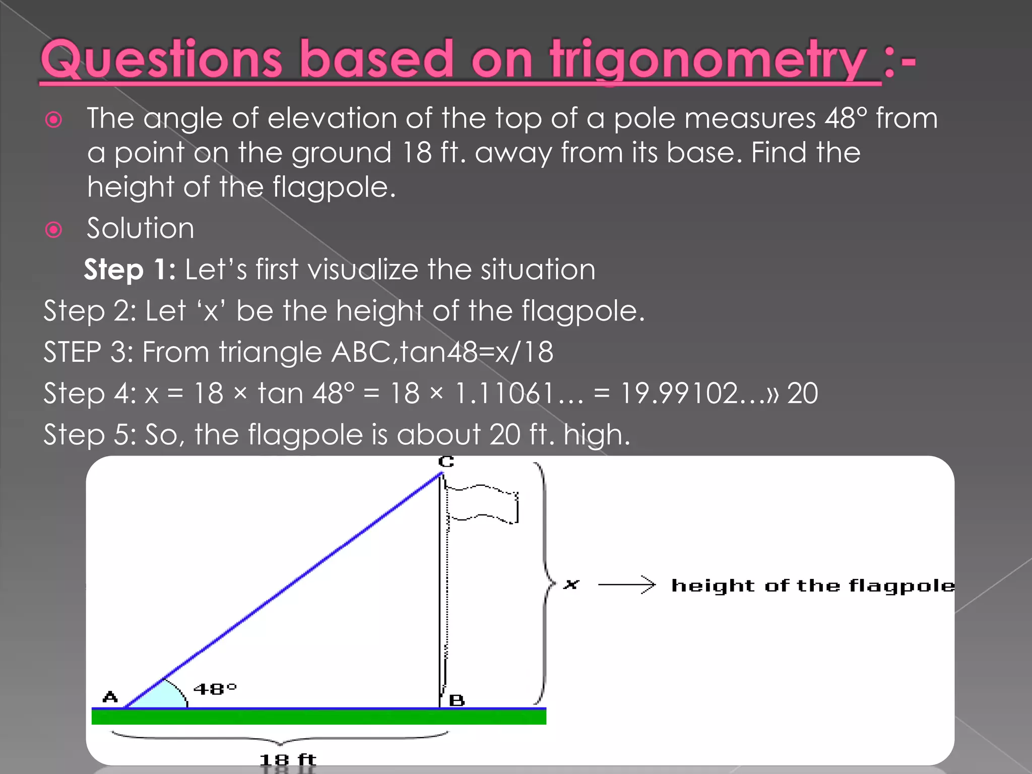 Some application of trignometry | PPTX