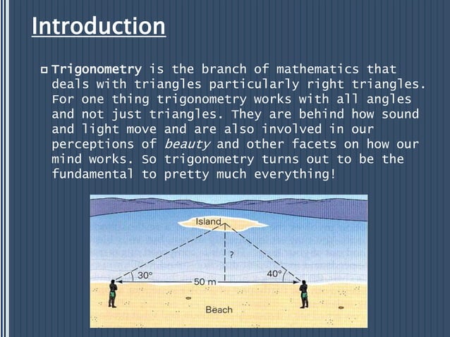Some application of trignometry | PPTX
