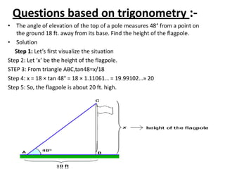 Some applications of trigonometry | PPTX