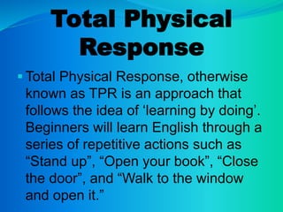 Some approaches in teaching english | PPTX