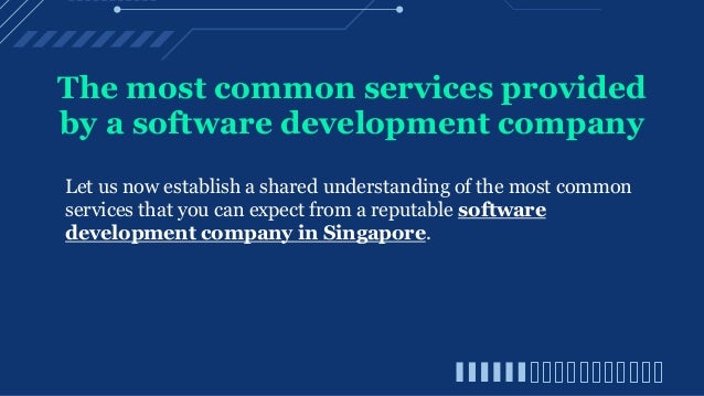 Software Development Company in Singapore | PPTX | Technology & Computing
