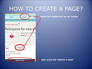 Some basics of the twinspace | PPT | Technology & Computing
