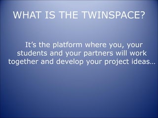 Some basics of the twinspace | PPT | Technology & Computing