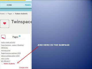 Some basics of the twinspace | PPT | Technology & Computing