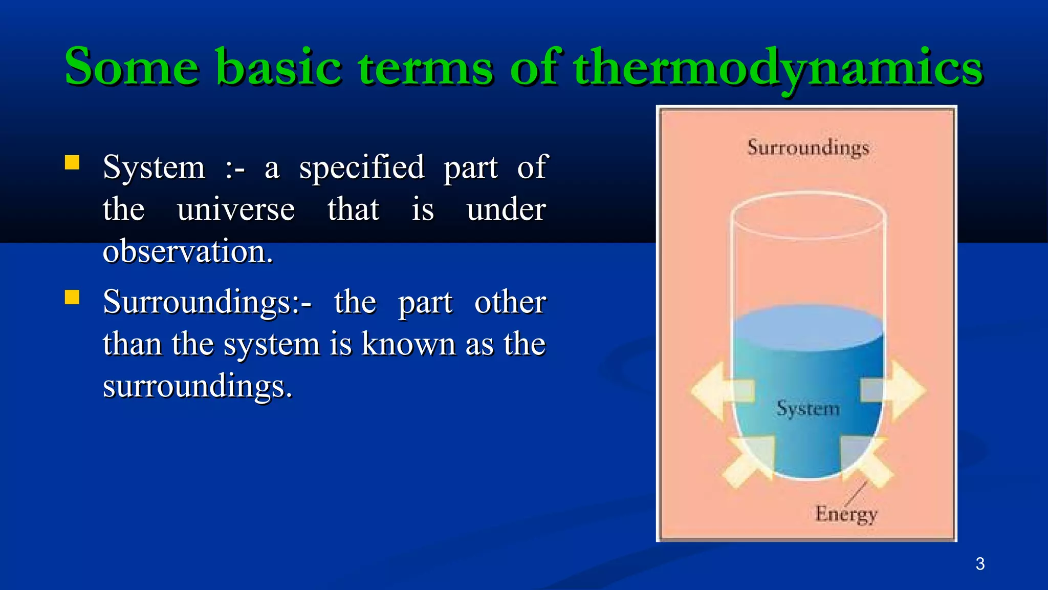 Some basic terms in thermodynamics ( introductory terms) (other ppt can ...