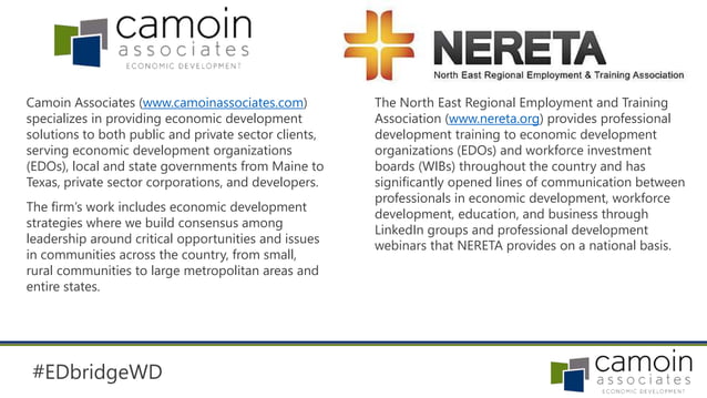 Some best practices in economic development and workforce development ...