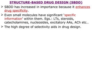 Some building blocks for Rational Drug Design | PPT