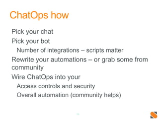 Some chat ops what? | PPT