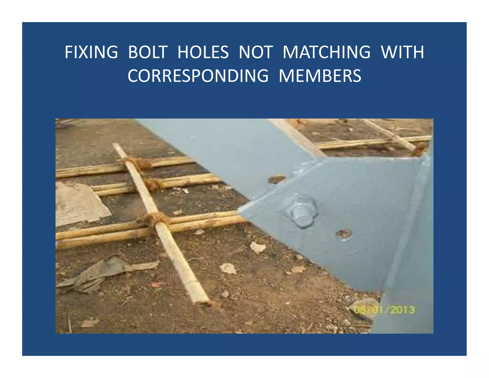 Some common defects in steel structural erection at site | PDF