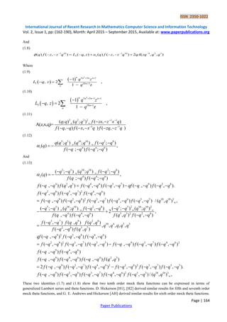 Some Continued Mock Theta Functions from Ramanujan’s Lost Notebook (IV) | PDF