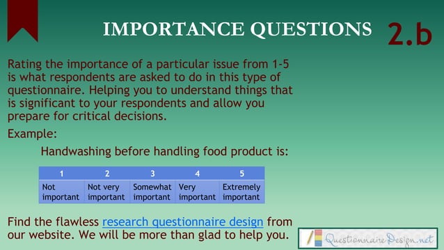 Some Differences Between Questionnaire Types