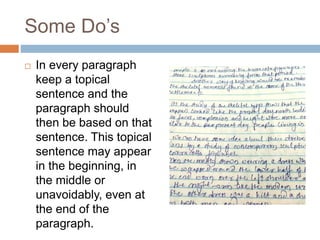 Some dos and donts in essay writing for oas main examination | PPT