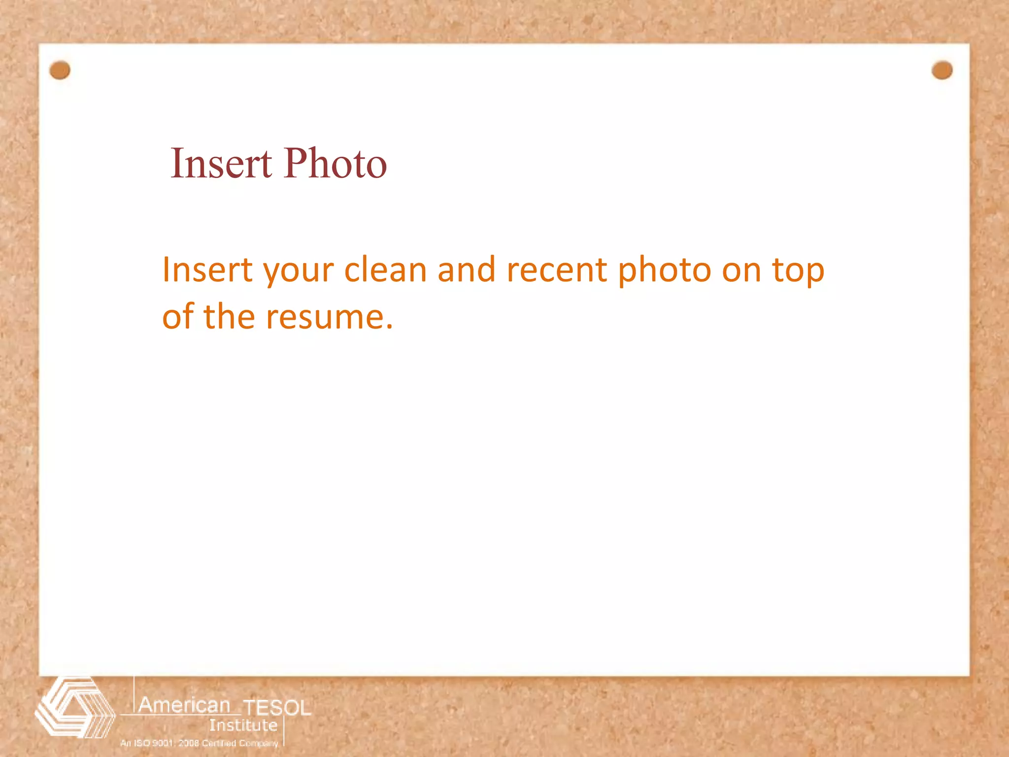 Some easy steps to write tesol resume | PPTX