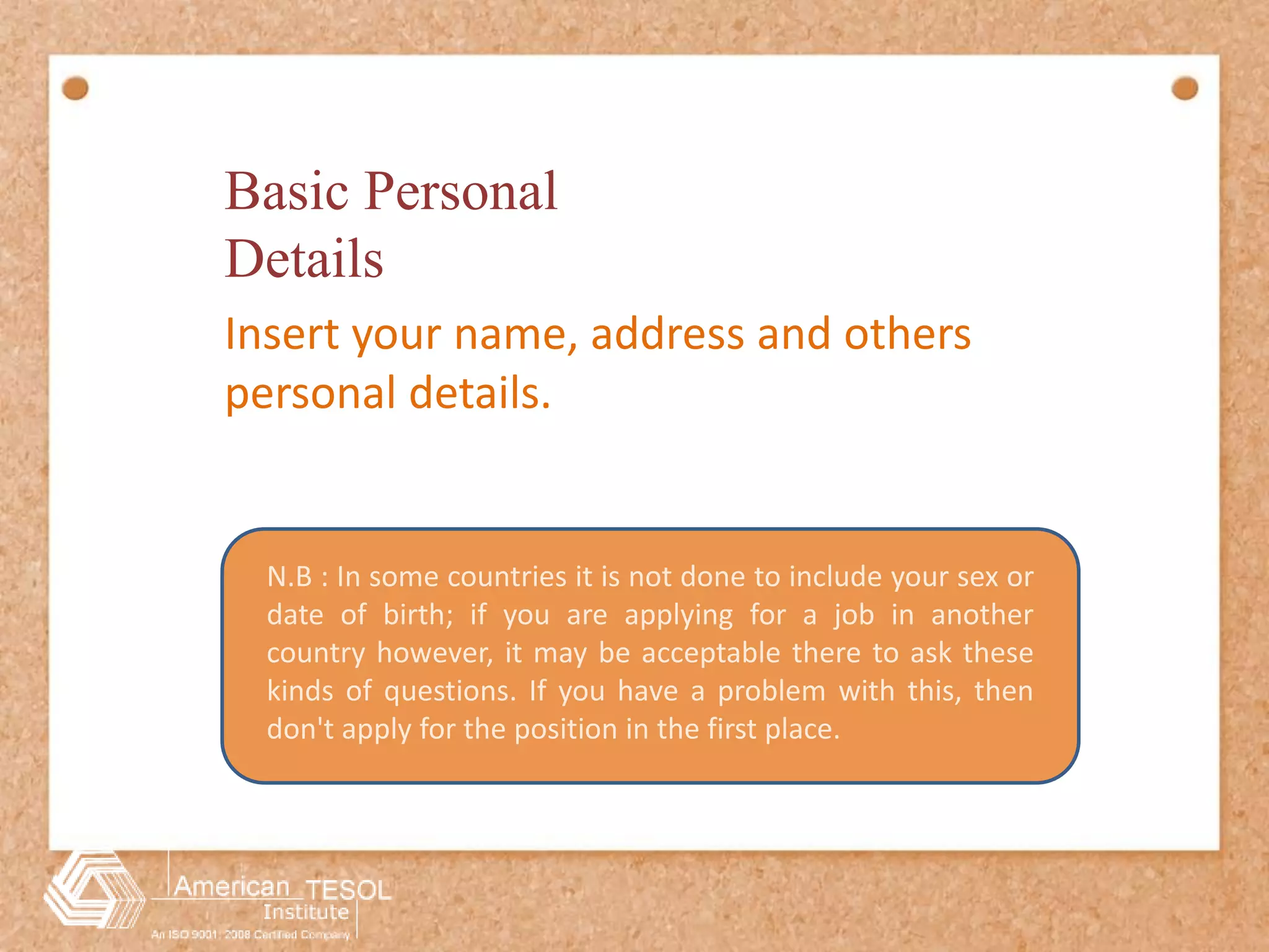 Some easy steps to write tesol resume | PPT