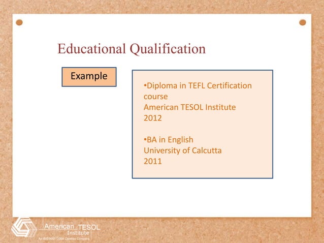 Some easy steps to write tesol resume | PPT