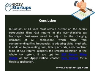 Some Facts About GST Return Filing | PPT