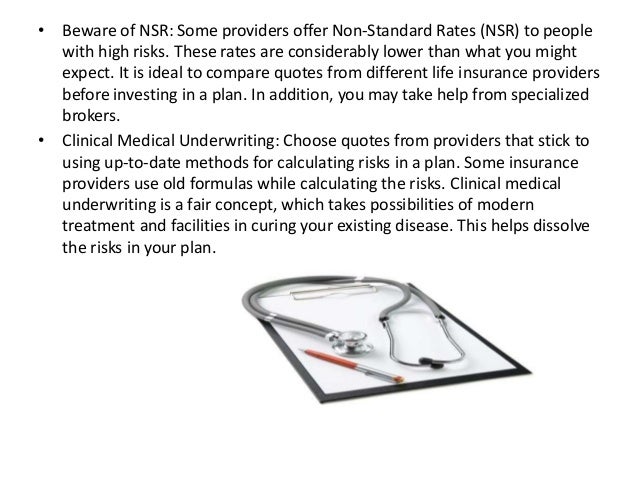 Some facts about high risk life insurance plans