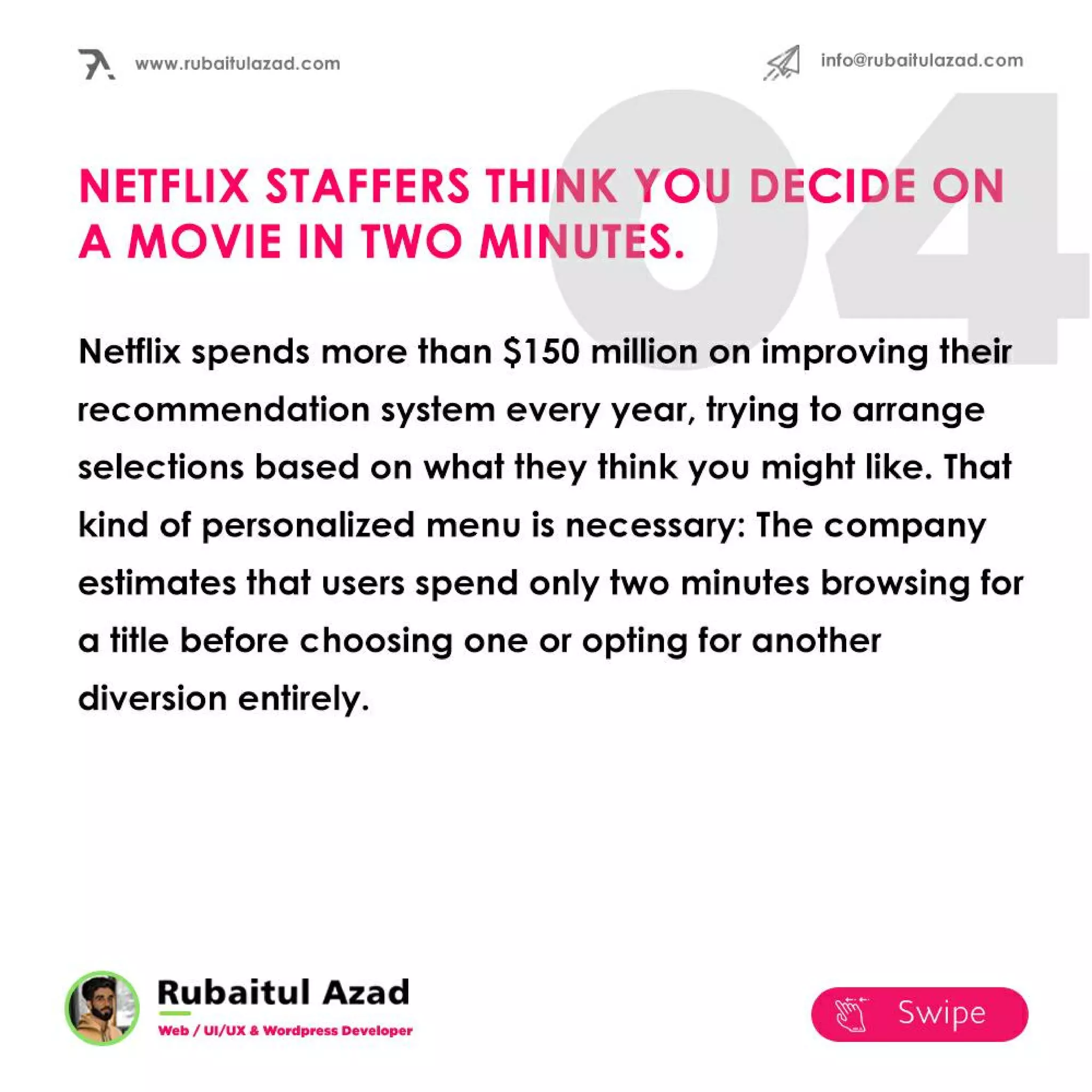 Some facts about netflix, recommended for you | PDF