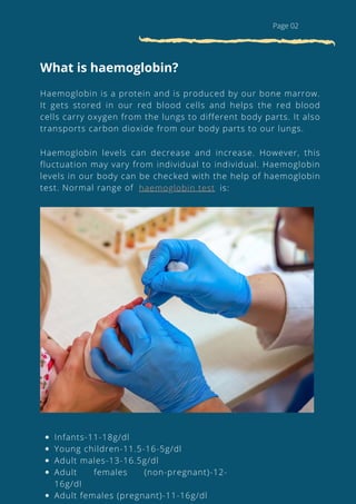 Some Facts That You Should Know About Haemoglobin | PDF