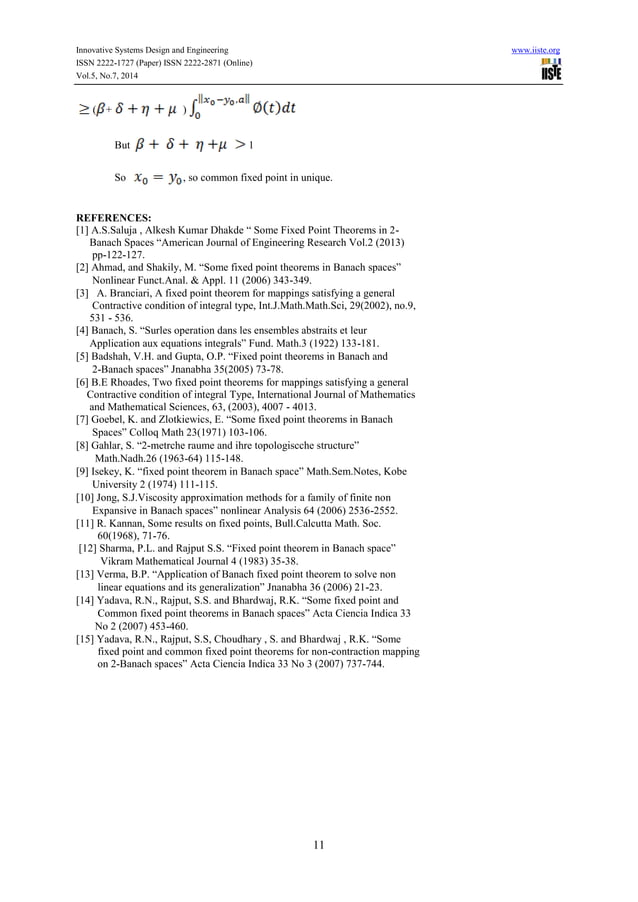 Some fixed point and common fixed point theorems of integral | PDF