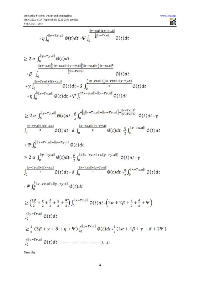 Some fixed point and common fixed point theorems of integral | PDF