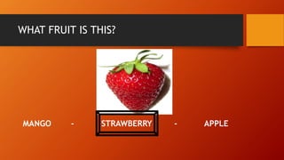 Some fruits and the numbers | PPTX