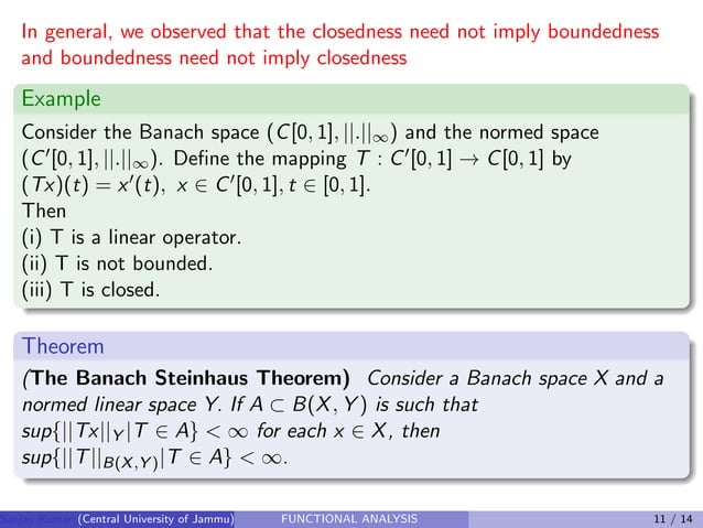 Some fundamental theorems in Banach spaces and Hilbert spaces | PDF