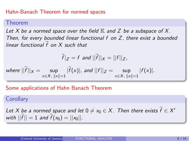 Some fundamental theorems in Banach spaces and Hilbert spaces | PDF
