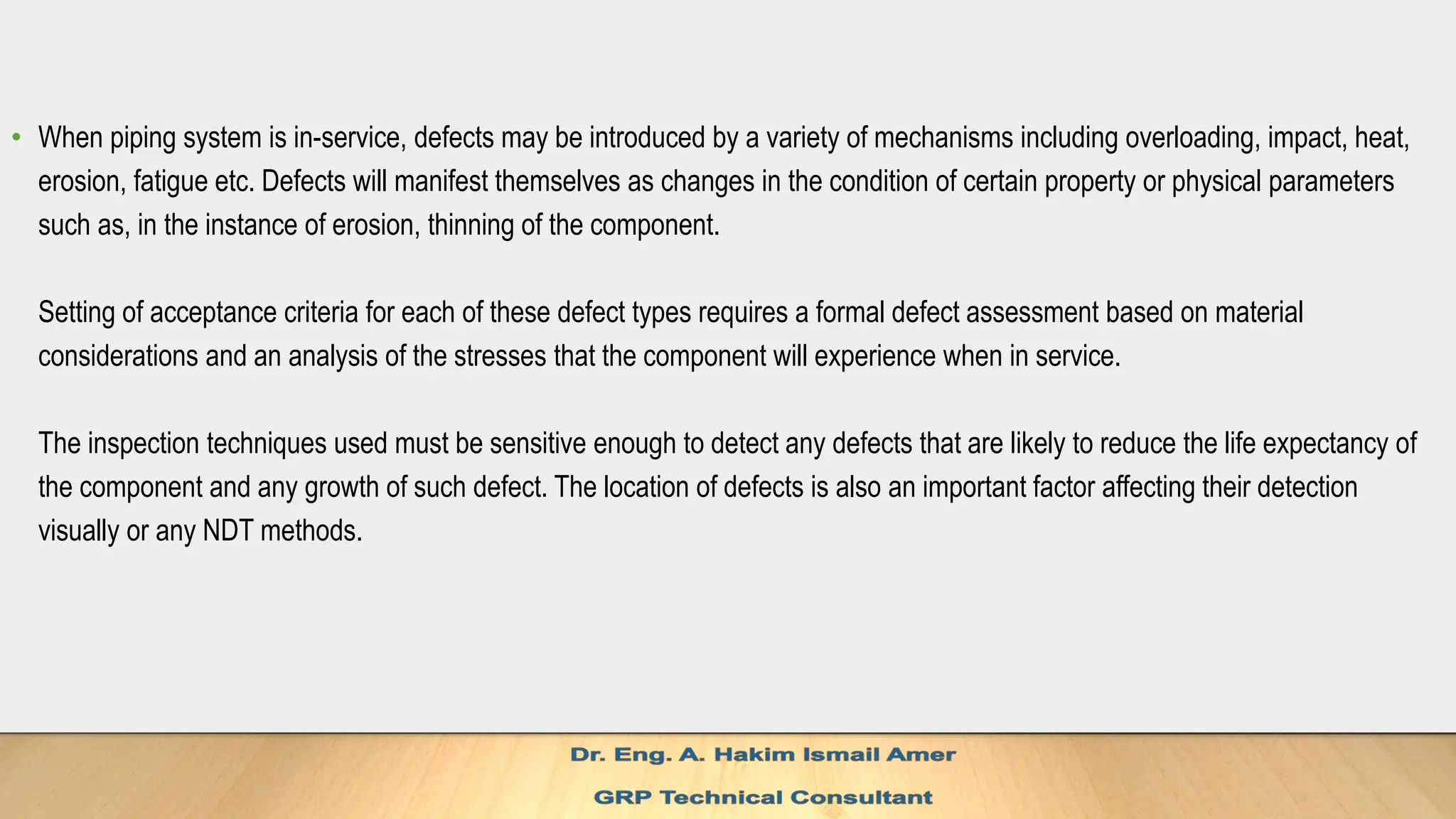Some GRP Visual Defects-Prepared. by Dr. A. Some GRP Visual Defects ...