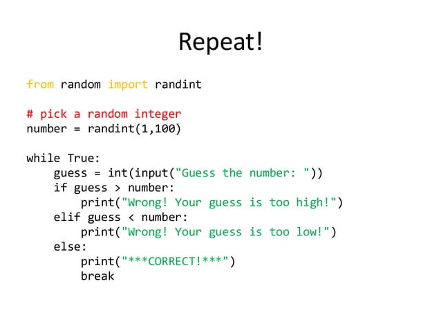 Some hours of python | PPT