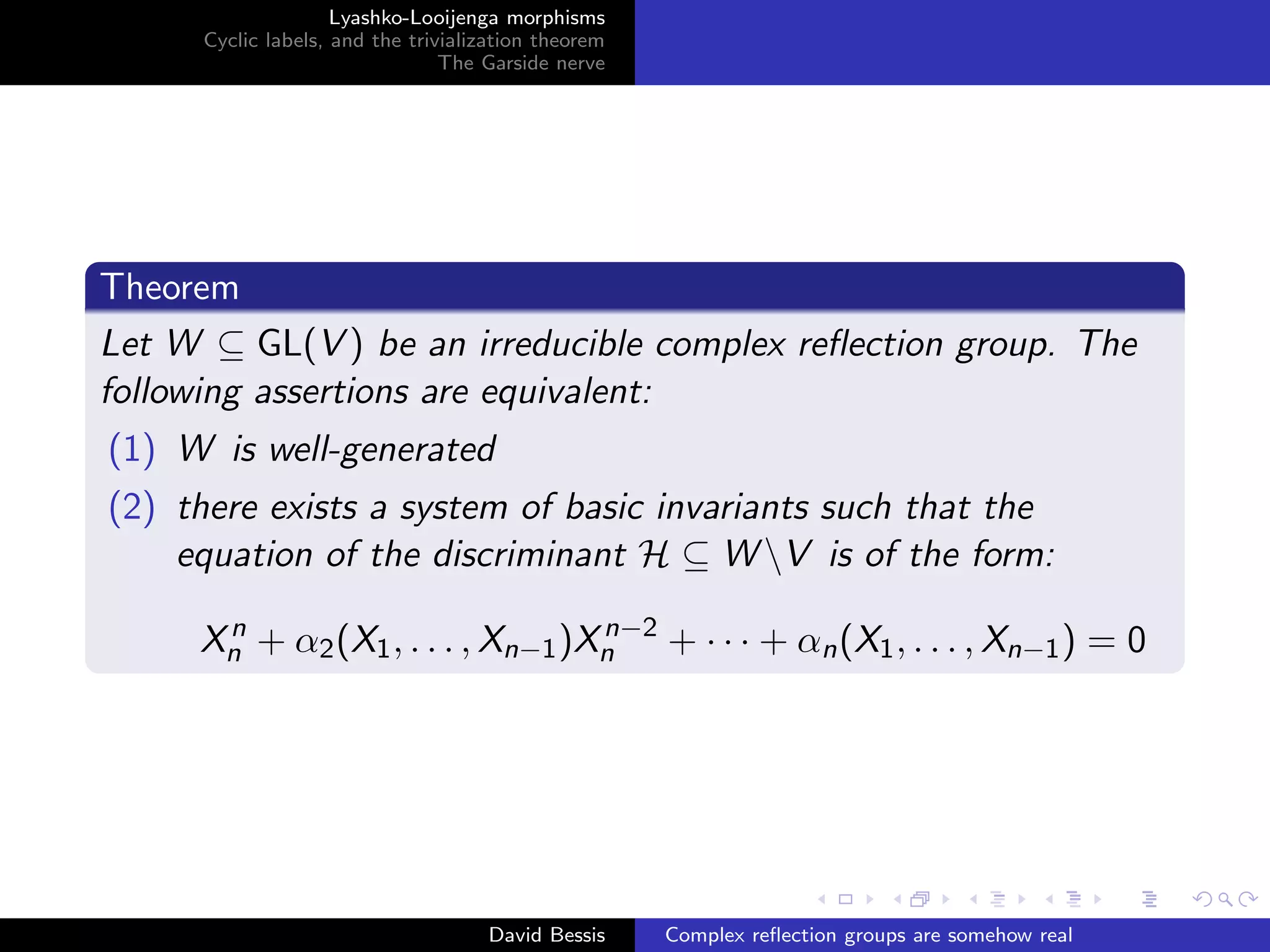 Complex reflection groups are somehow real | PDF | Maps & Navigation