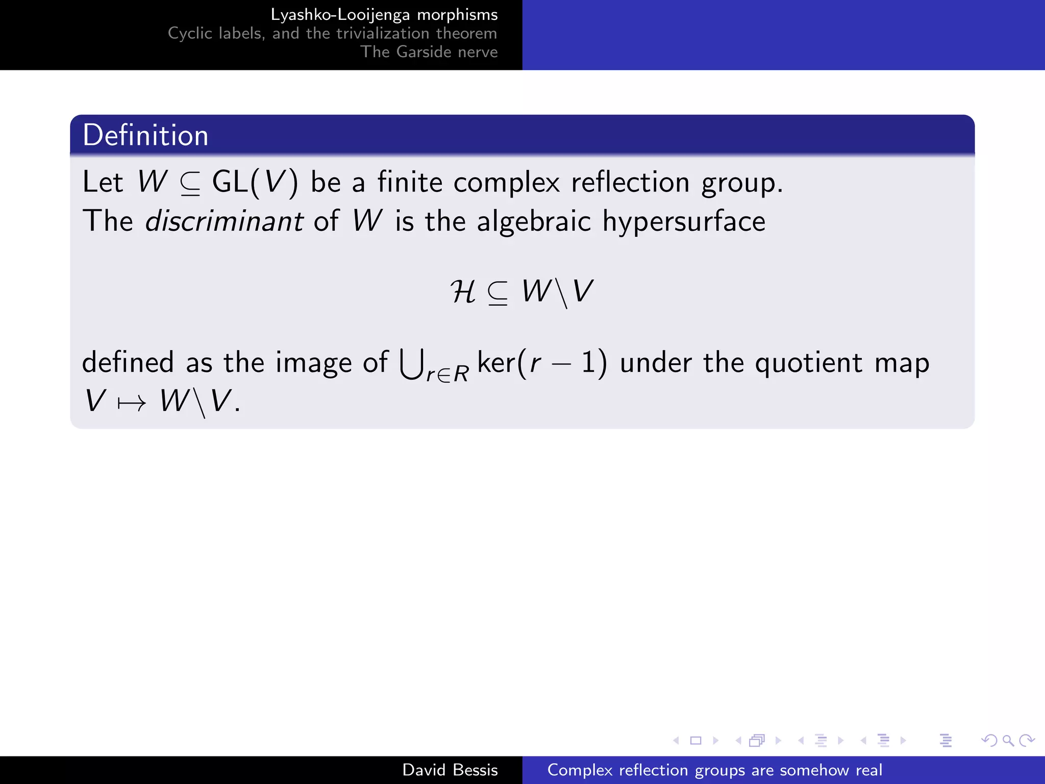 Complex reflection groups are somehow real | PDF | Maps & Navigation