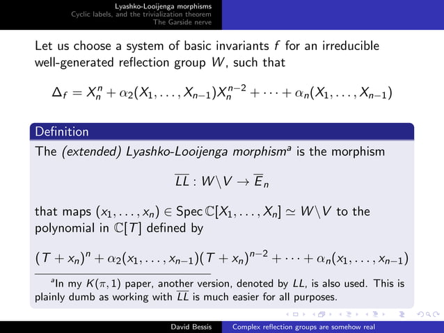 Complex reflection groups are somehow real | PPT