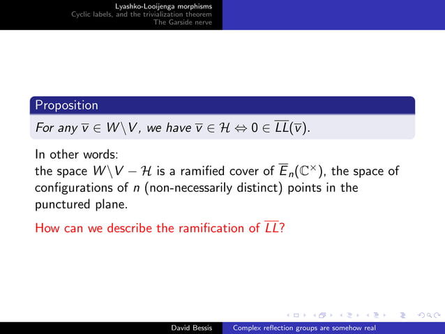 Complex reflection groups are somehow real | PPT