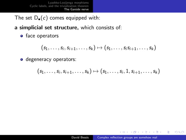 Complex reflection groups are somehow real | PPT