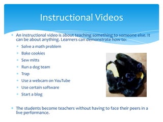 Some ideas for video projects | PPT