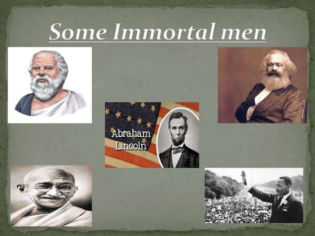 Some immortal men | PPT