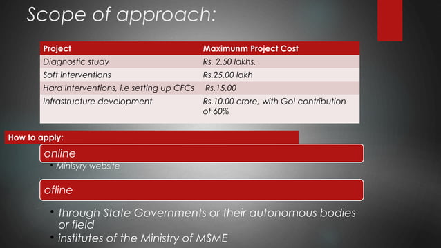 Some important government schemes & incentives for promotion | PPT