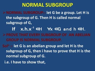 SOME IMPORTANT TOPICS OF GROUP THEORY IN MODERN-1.pptx | Physics | Science